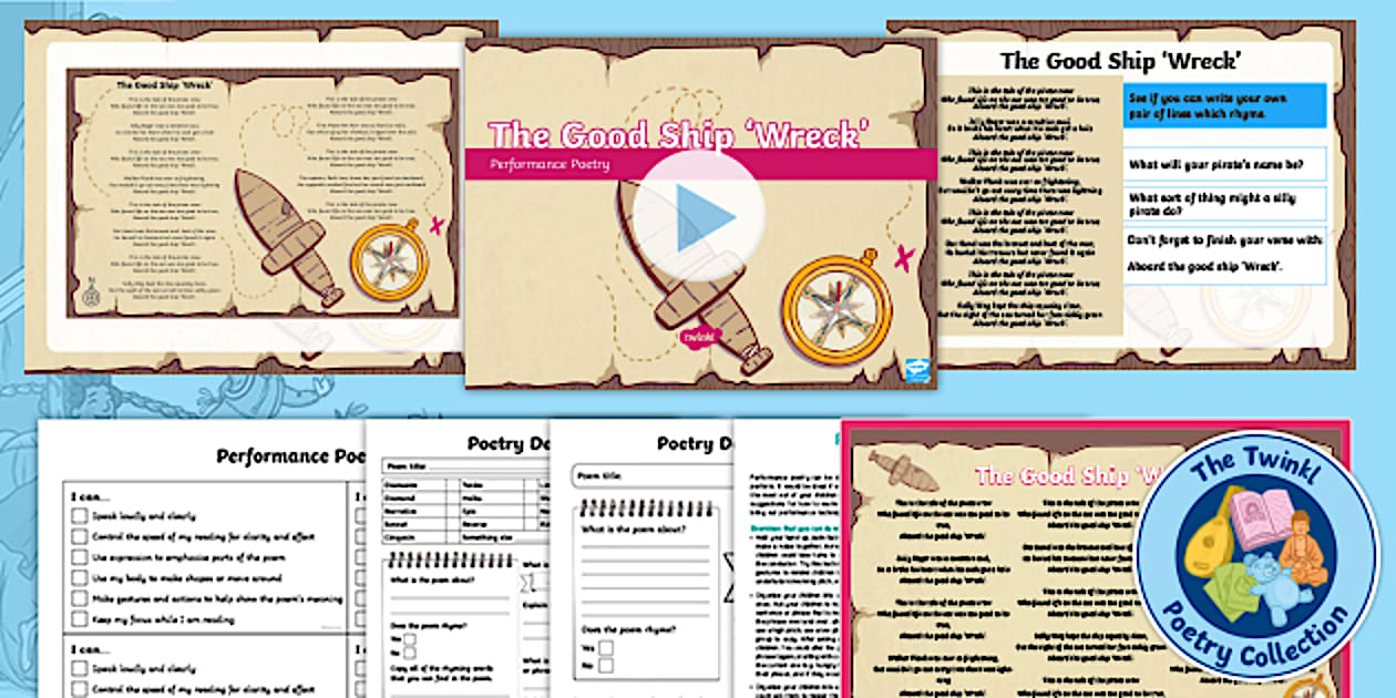 The Good Ship 'Wreck' – Pirate Sea Shanty Poem for Children